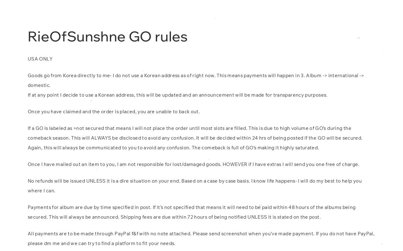 RieOfSunshne GO rules